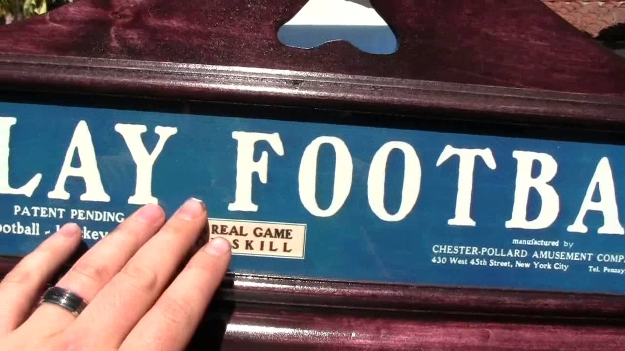 1926 Chester Pollard Play Football Soccer Machine - YouTube