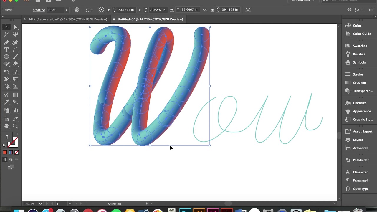 How to use the Blend Tool in Adobe Illustrator - YouTube