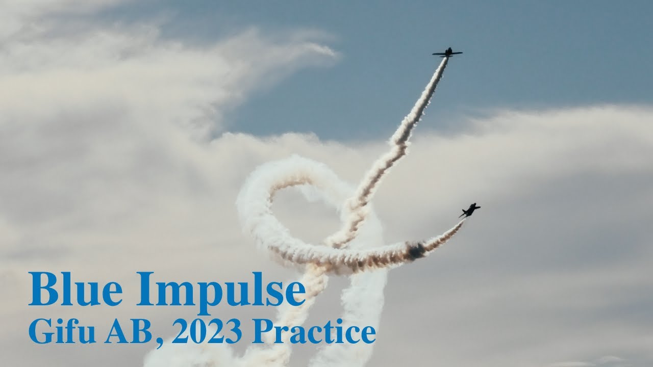 [4K] JASDF Blue Impulse Airshow Practice in Gifu AB - YouTube
