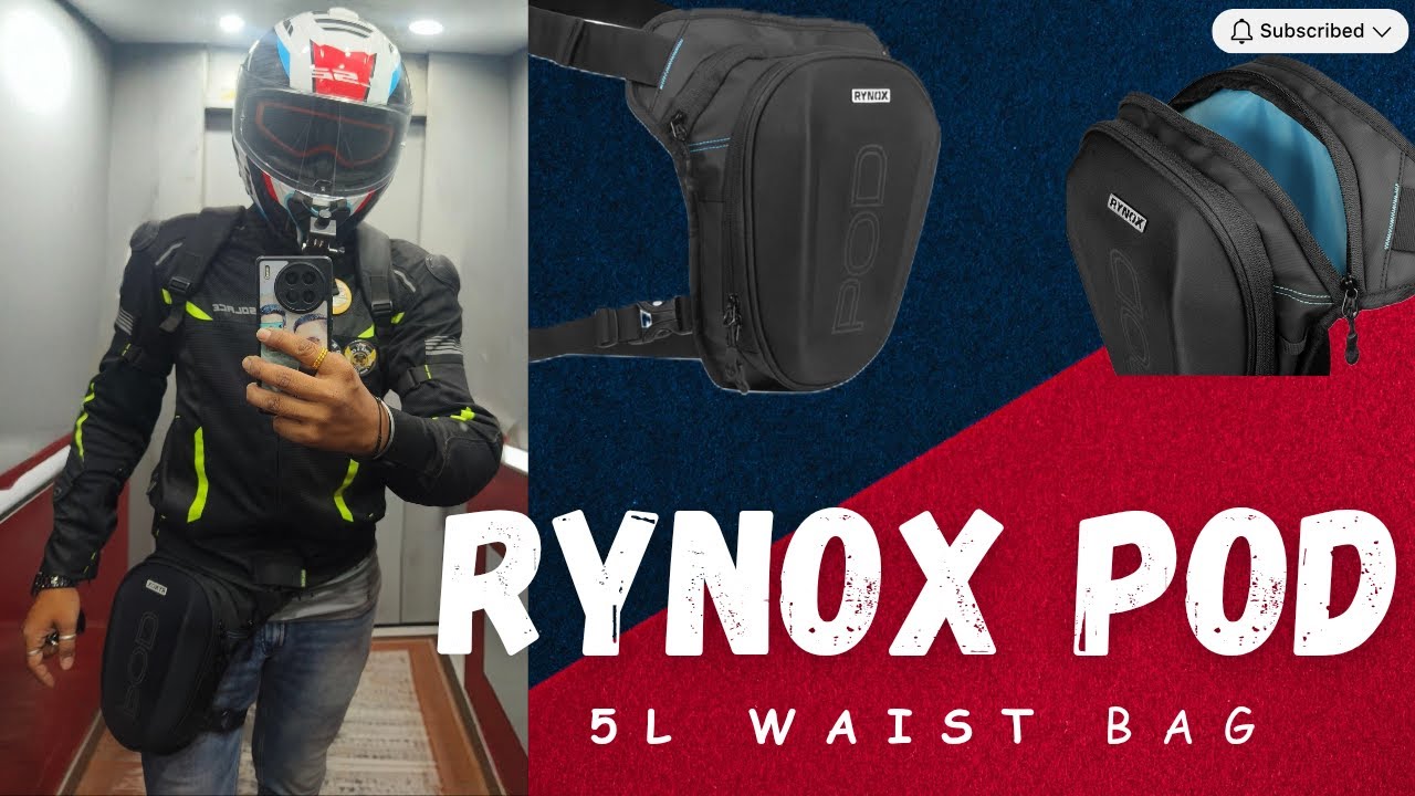 RYNOX POD THIGH BAG 5L BAG UNBOCKING AND REVIEW - YouTube