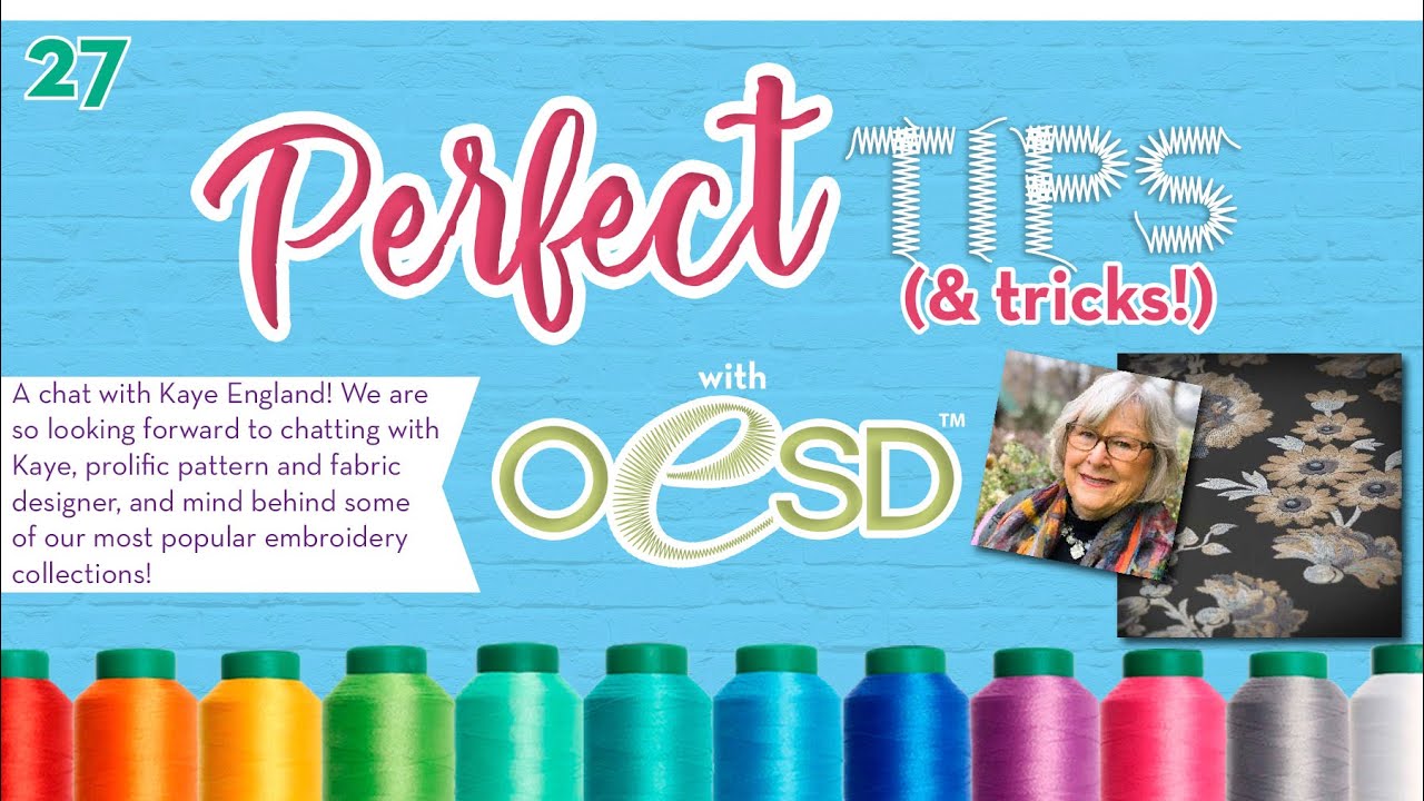 #27 Perfect Tips & Tricks with OESD - YouTube