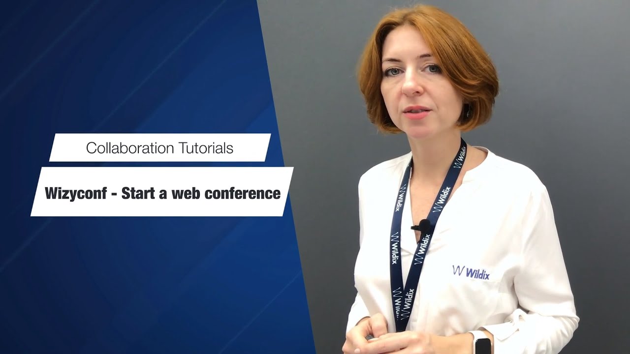 Wildix Collaboration Tutorials - Start a web conference - Wizyconf - YouTube