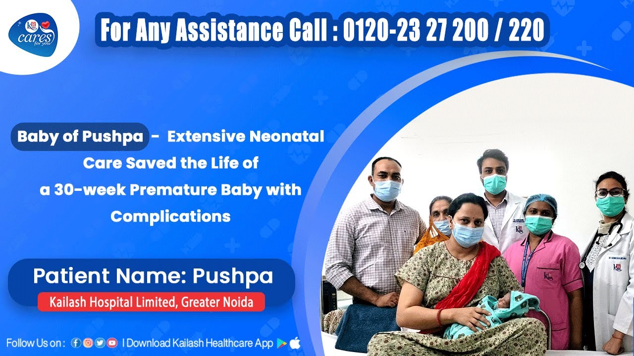 Extensive care by Doctors Saved Life of 30-Week Premature Baby with ...