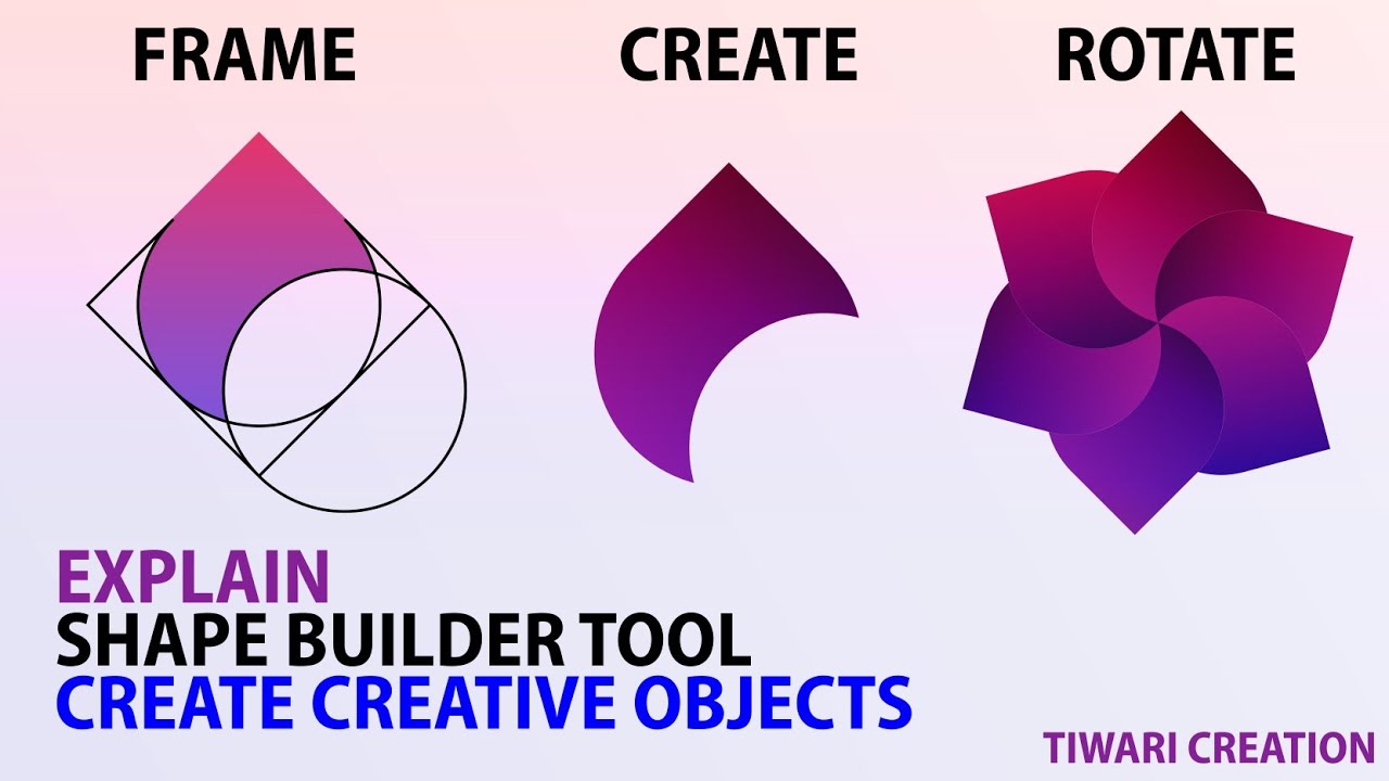 How to use shape builder tool in adobe illustrator tutorials by ...