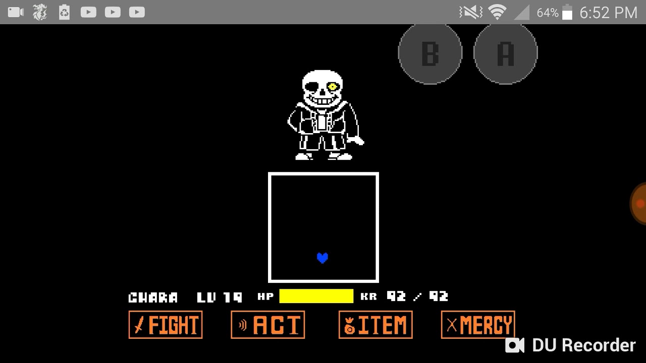 Undertale Bad Time Simulator Sans Fight 60 Fps Youtube