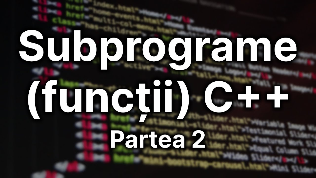 Funcții care returnează valori prin parametri — Programare C++ (41 ...