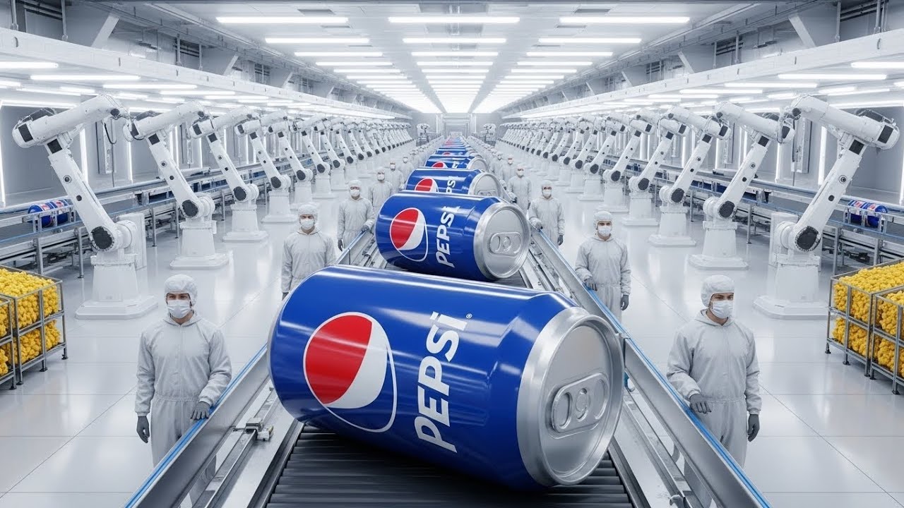 How PEPSI - Cola Is Made in Factory | Inside a Modern Beverage ...