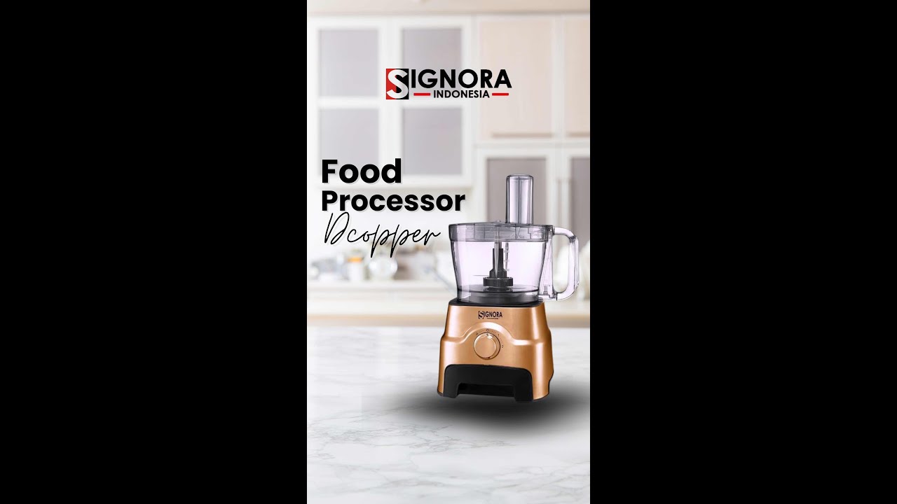 TUTORIAL CARA PENGGUNAAN FOOD PROCESSOR DCOPPER SIGNORA #signora # ...