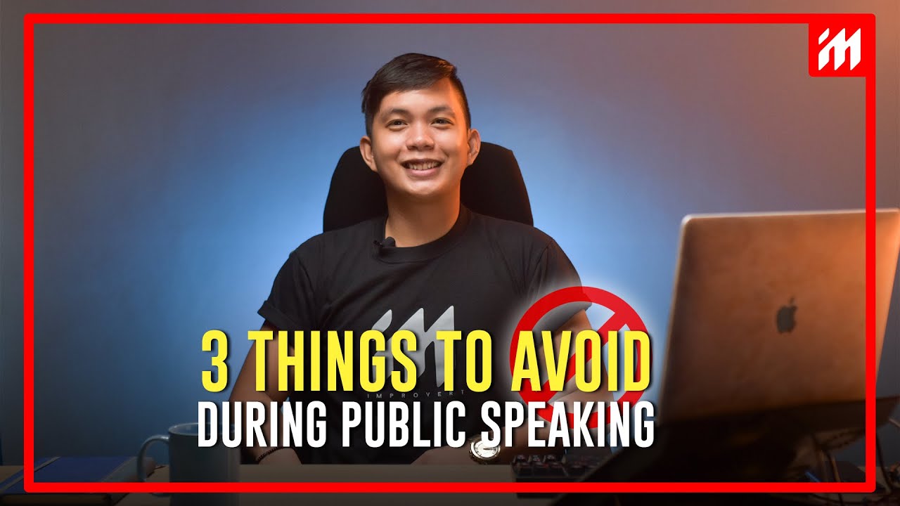 3 Things To Avoid During Public Speaking (Part 1) - YouTube