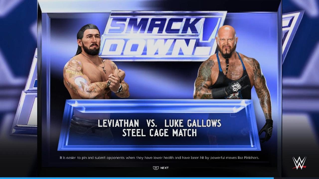 WWE 2K24 Leviathan vs Luke Gallows - YouTube