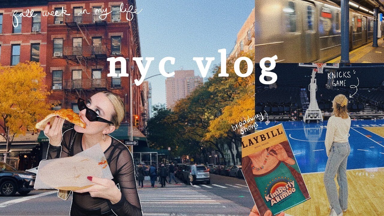 NYC VLOG: fall week in my life, halloween, knicks game, broadway show ...