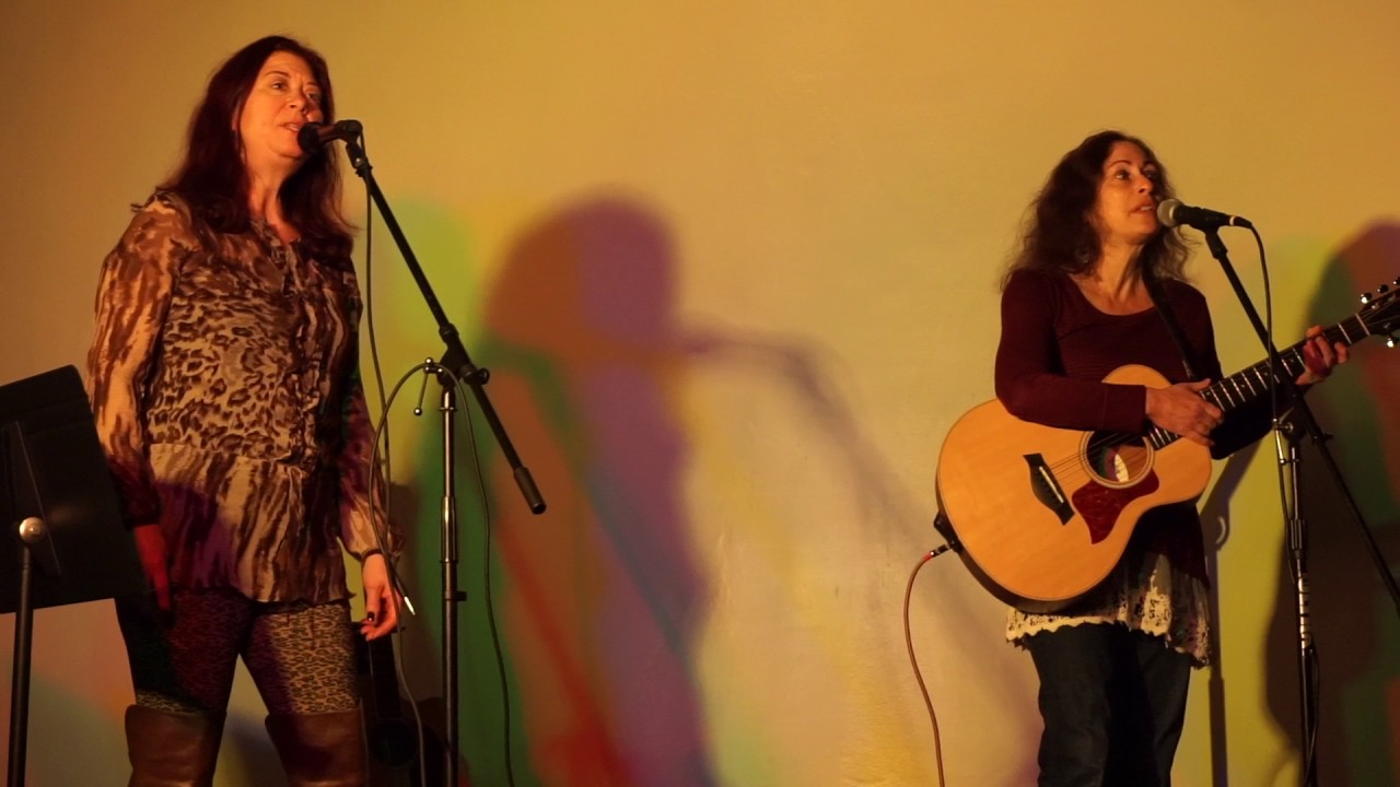 Donna Adler and Beth Forrester performing at the Hymns for Hers concert ...