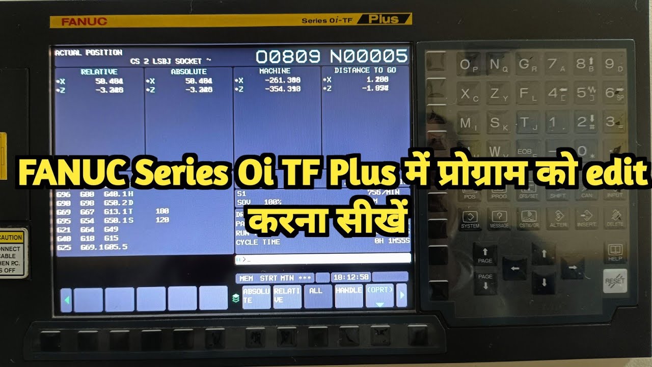 How To Input Program In Fanuc Oi Tf Update Cnc Control How To Delete 1287