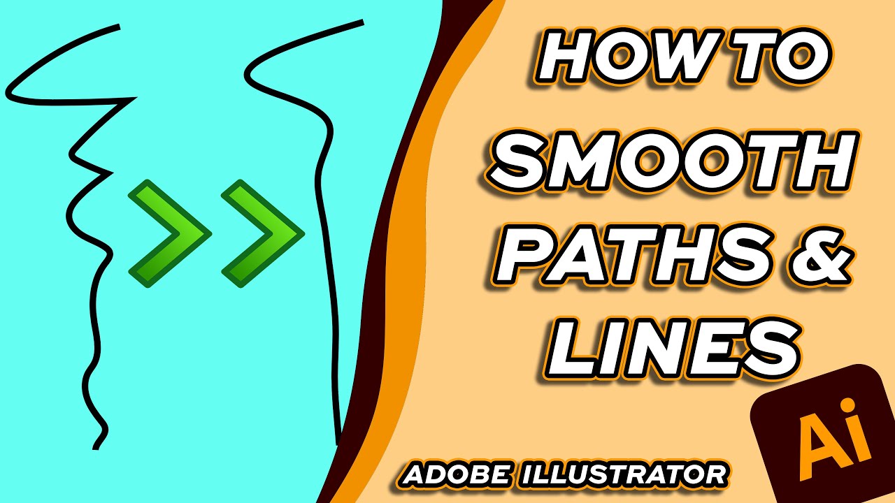 How to Smooth Paths and Lines in Adobe Illustrator - YouTube