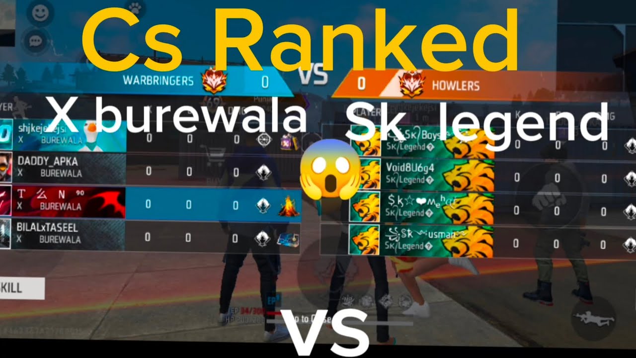 // Guild Vs Guild //|| X Burewala Vs Sk Legend || 4vs4|| Clash Squad ...