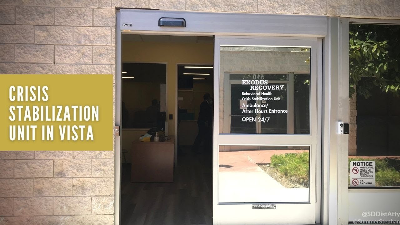 Crisis Stabilization Unit Opens in Vista - YouTube
