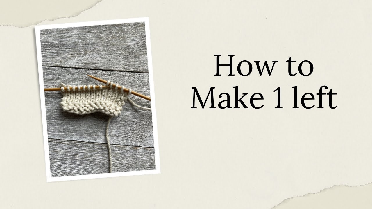 How to Make 1 Left (M1L) - YouTube