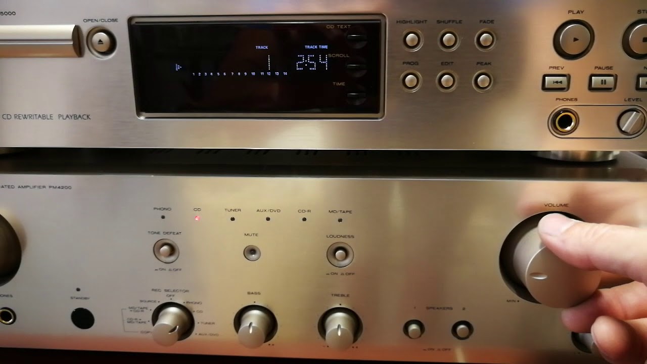 -sold- MARANTZ CD 5000 + PM 4200 DAXXX - YouTube