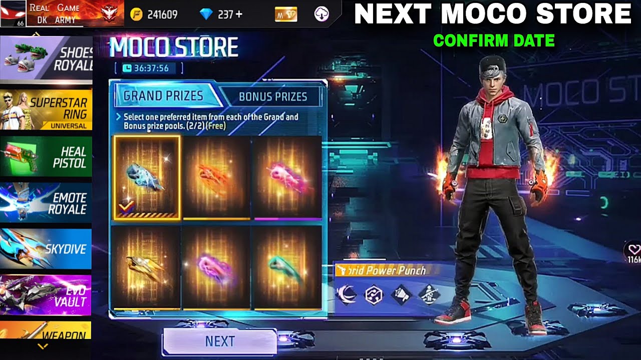 Next Moco Store Event Confirm Date | One Punch Man M1887 Skin Return, Lol Emote Return, Ff New ...