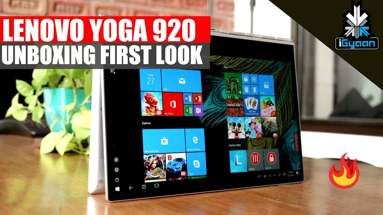 Lenovo Yoga 920 4k Unboxing : Power House Convertible Laptop - YouTube