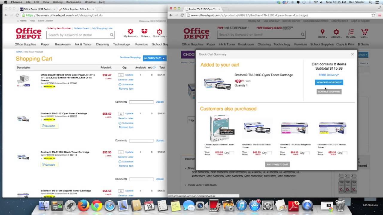 PSP - Office Depot Comparison - YouTube