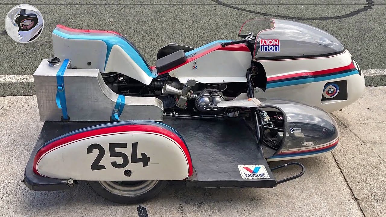 BMW 500 Kneeler Muthig - classic sidecar racing is alive - YouTube