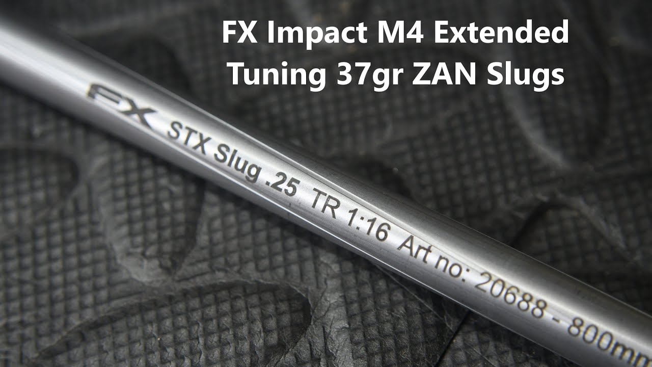 Tuning FX Impact M4 Extended with 37gr ZAN Slugs - YouTube