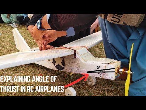 RC Plane Keeps Climbing or Turning? Angle of Thrust Explained || Many ...