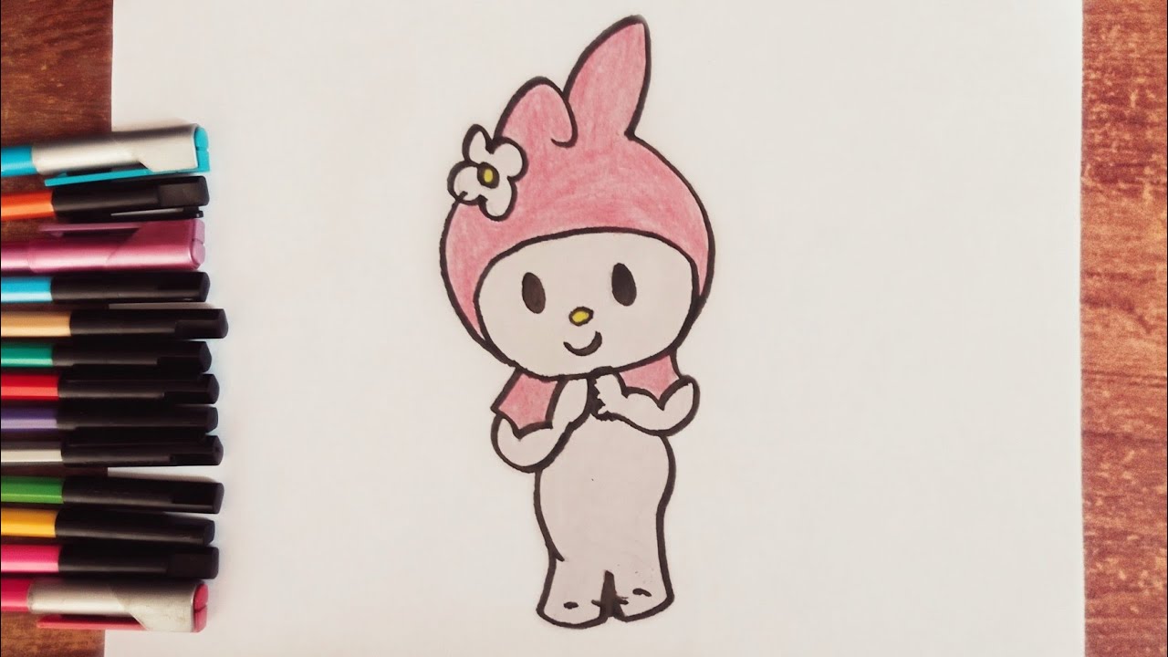 How To Draw My Melody | Sanrio | Easy Cute Drawing - YouTube