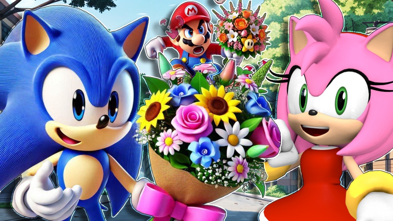 SONIC FESTEGGIA SAN VALENTINO CON I SUOI AMICI - YouTube
