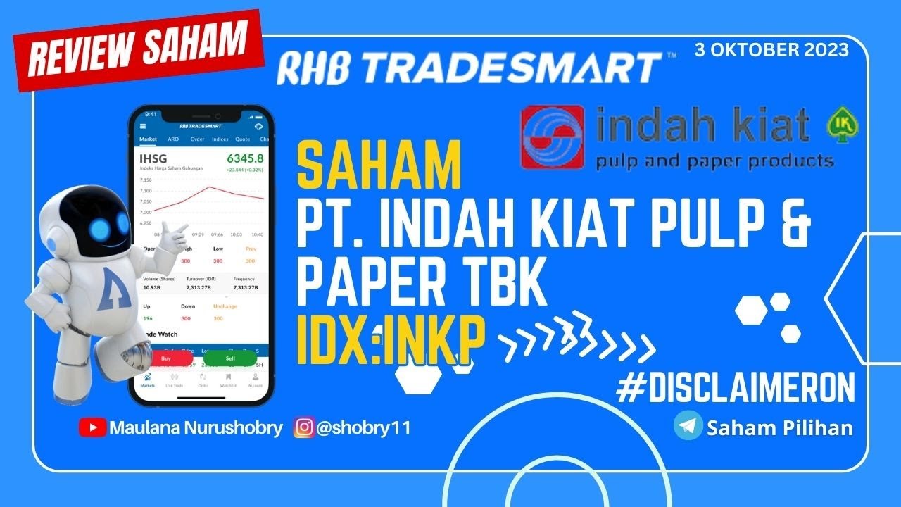SAHAM INDAH KIAT PULP & PAPER - IDX:INKP - YouTube