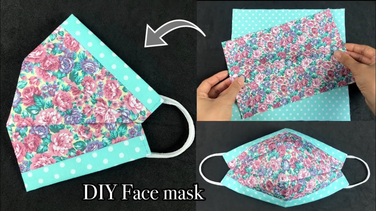 Easy Pattern🔥🔥Beautiful 3D Face mask . DIY Face mask sewing Tutorial ...