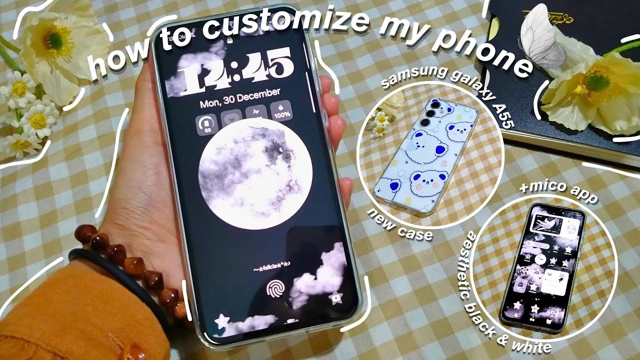 how to customize my phone (Samsung) 🐼 | step-by-step + mico app, simple ...