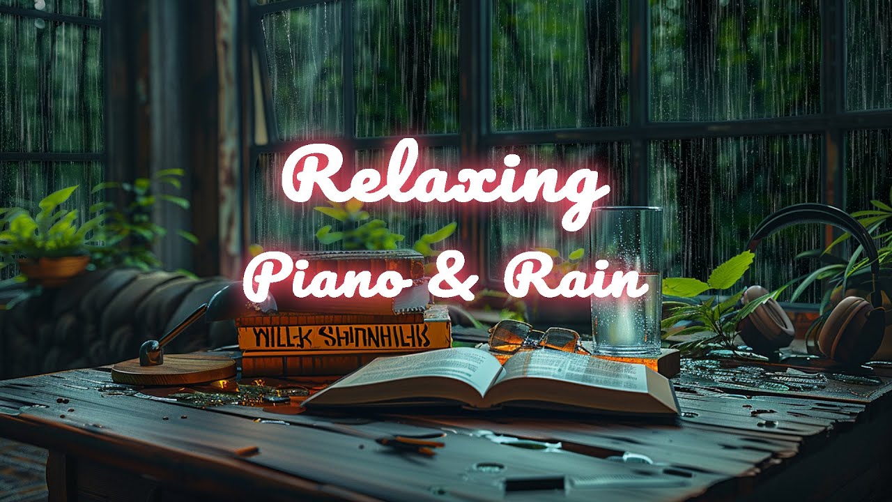 Fall Asleep With Piano & Rain - Relaxing Rain and Piano Music for Sleep ...