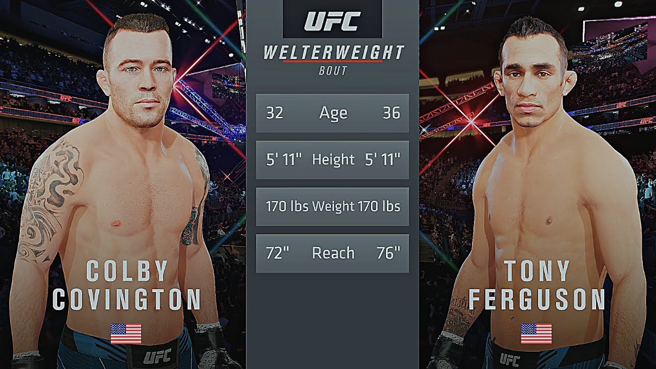 Colby Covington Vs. Tony Ferguson : UFC 4 Gameplay (Legendary ...