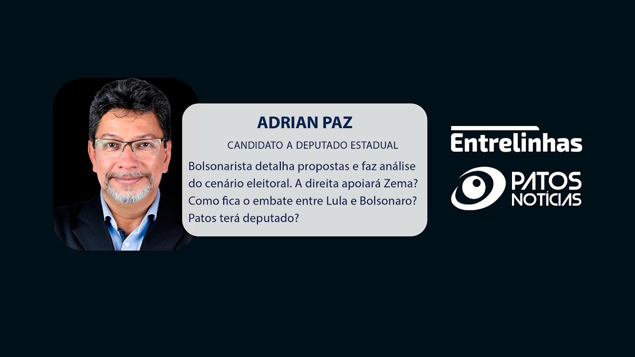 Adrian Paz - Candidato a Deputado Estadual - YouTube