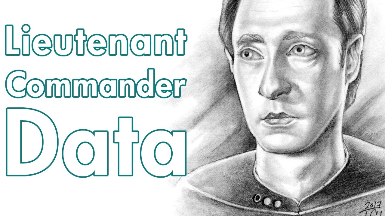 Freehand Sketch Fan Art of Lieutenant Commander Data Star Trek Next ...