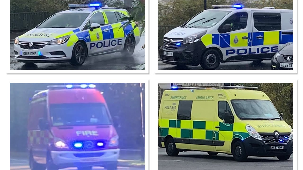 *BTP Convoy* Police, Fire and Ambulances responding in Southampton ...