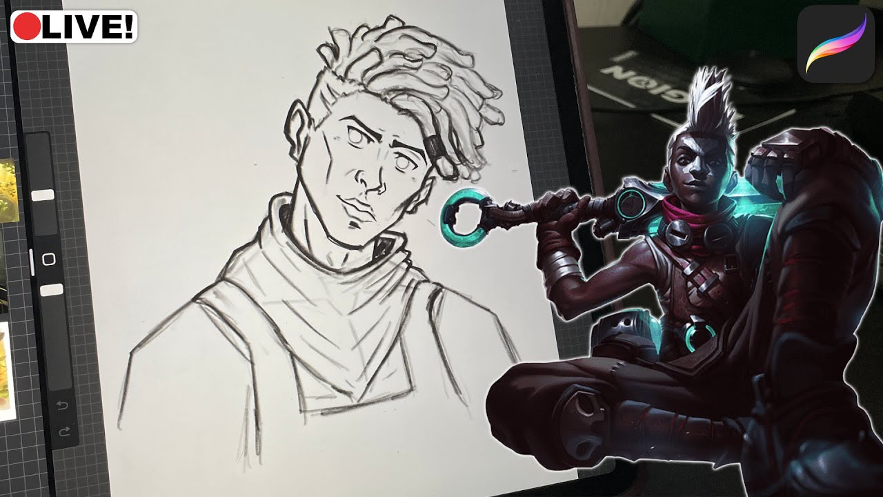 Drawing Ekko from League of Legends/Arcane - YouTube