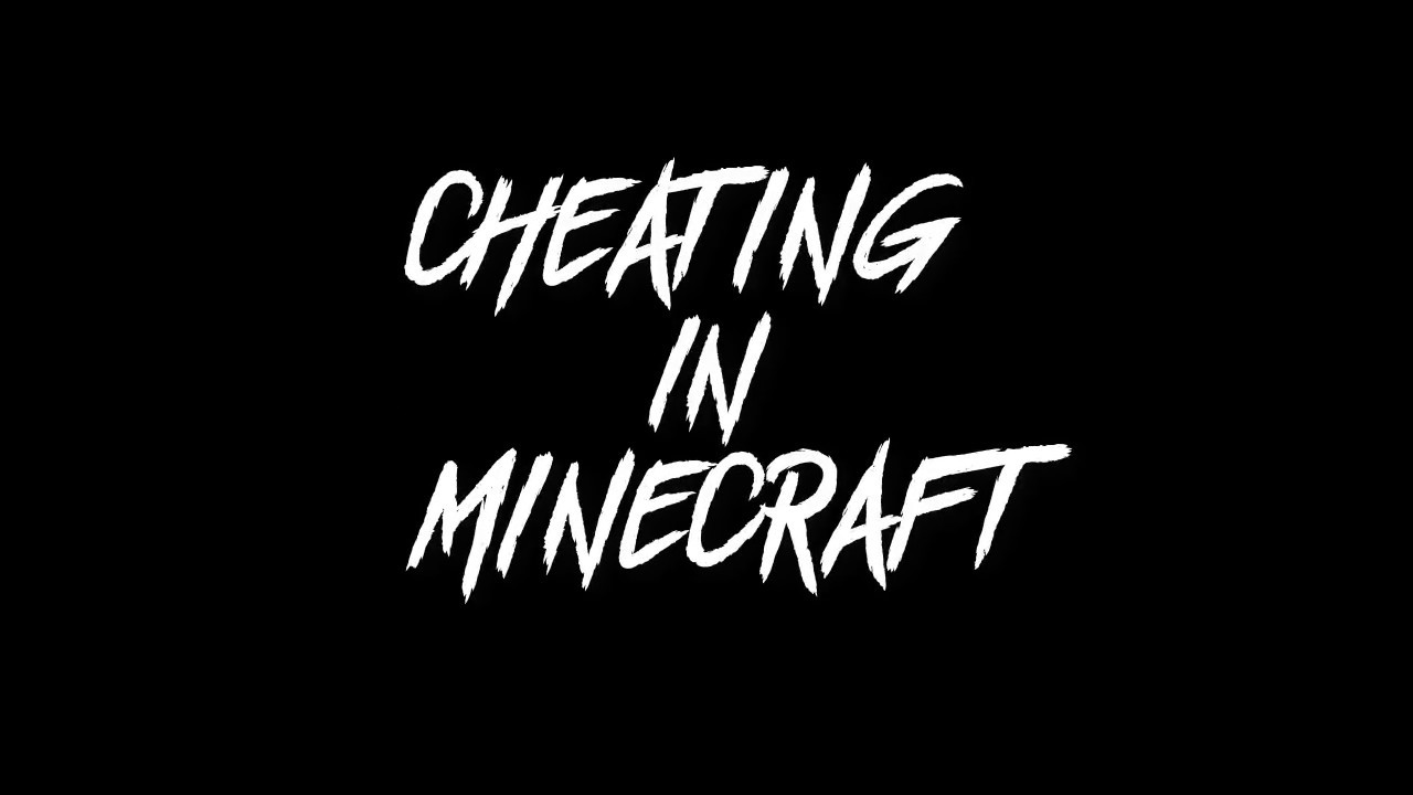 CHEATING in MINECRAFT - YouTube