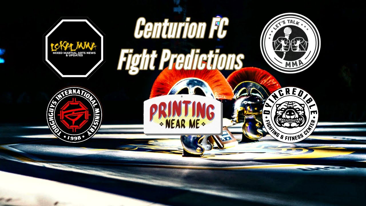 Centurion FC 13 Rex Orientem fight predictions with Lokal MMA, Printing ...