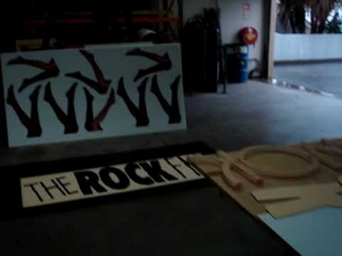Laser cut ROCK - YouTube