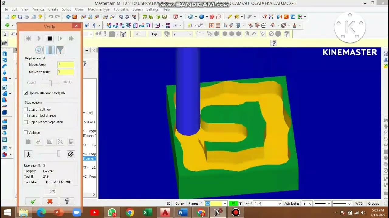 Cad Cam | Toolpath Face, Contour, and Drill | G-Code - YouTube