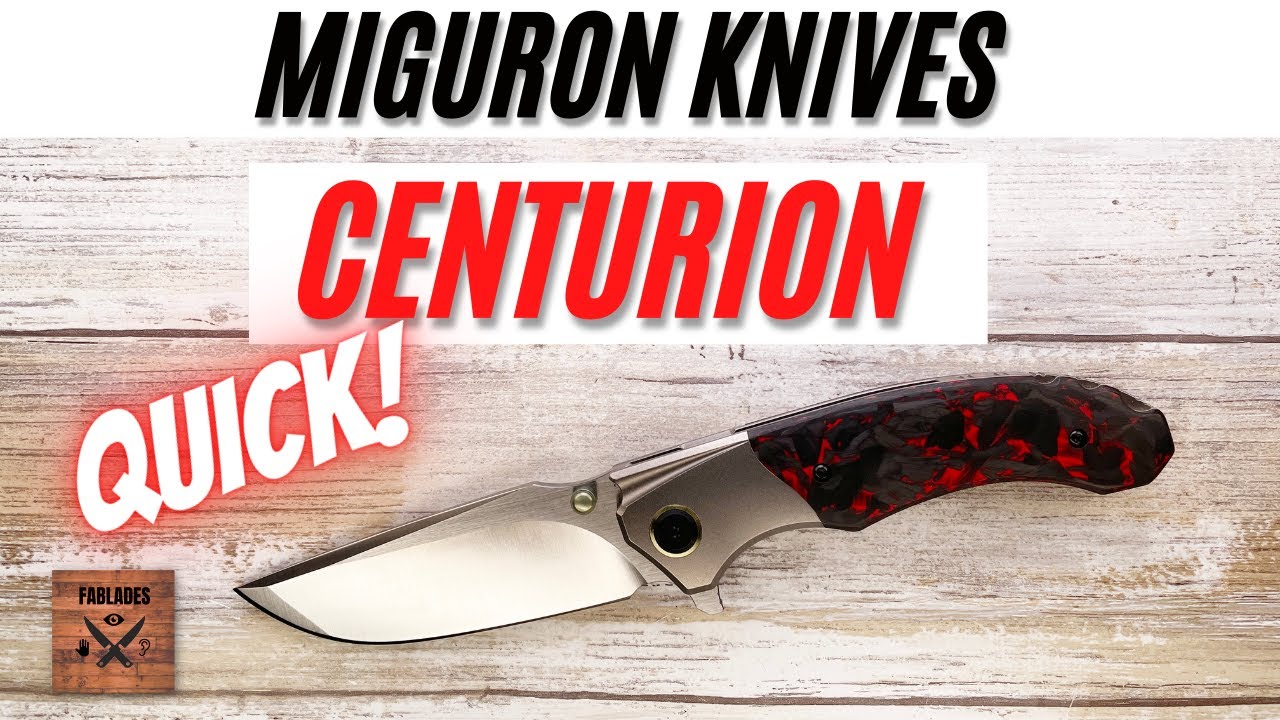 Miguron Knives Centurion Pocketknife. Fablades Quick Review - YouTube