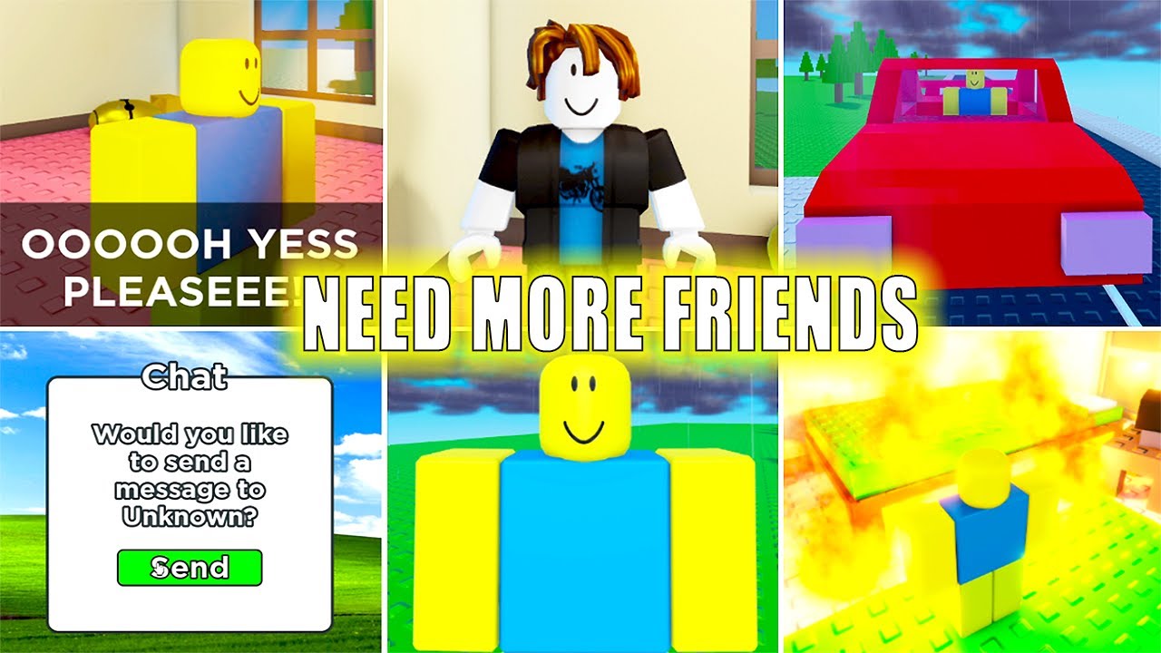 NEED MORE FRIENDS 🎂 *All Endings, Badges and Full Walkthrough* Roblox ...
