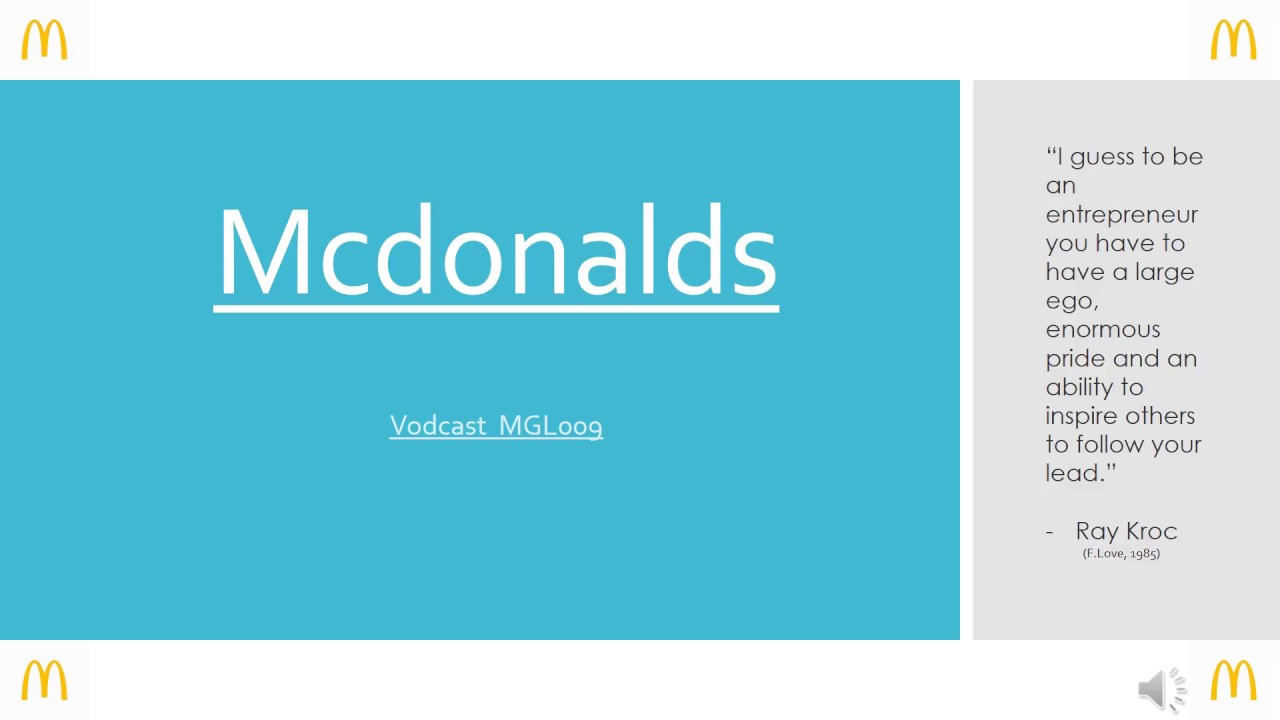 McDonalds powerpoint - YouTube