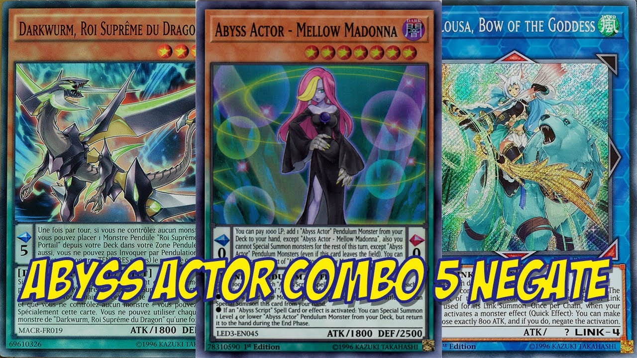 [YGOPRO] Abyss Actor Combo 5 Negate Deck 2019 - YouTube