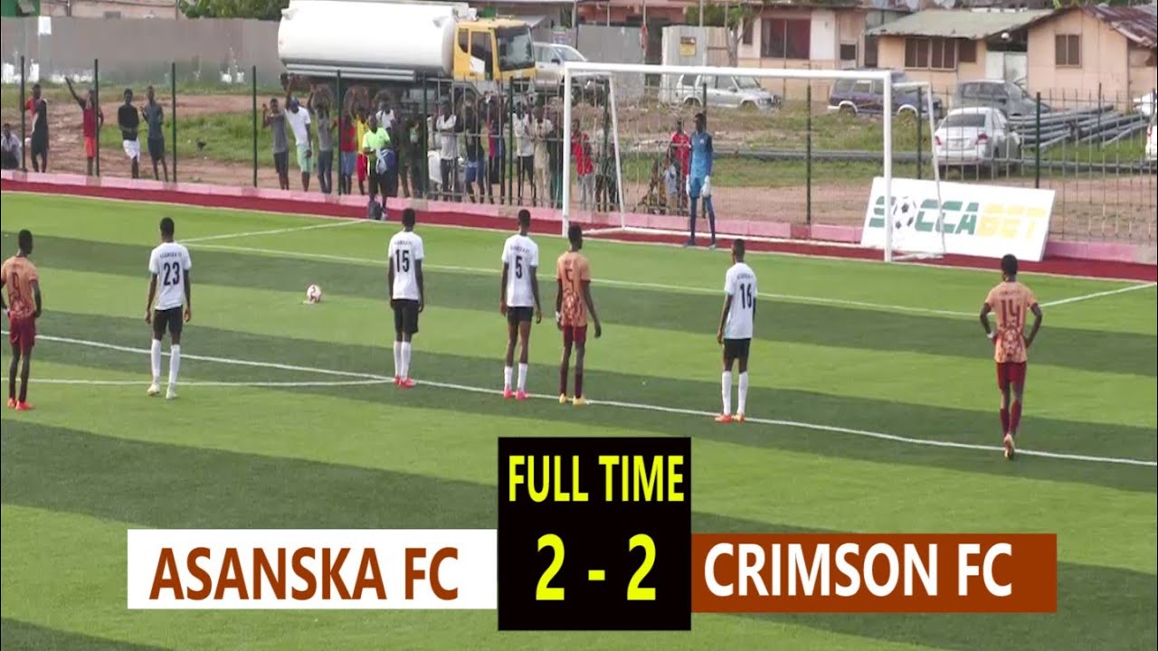 ASANSKA FC VS CRIMSON FC HIGHLIGHTS - YouTube