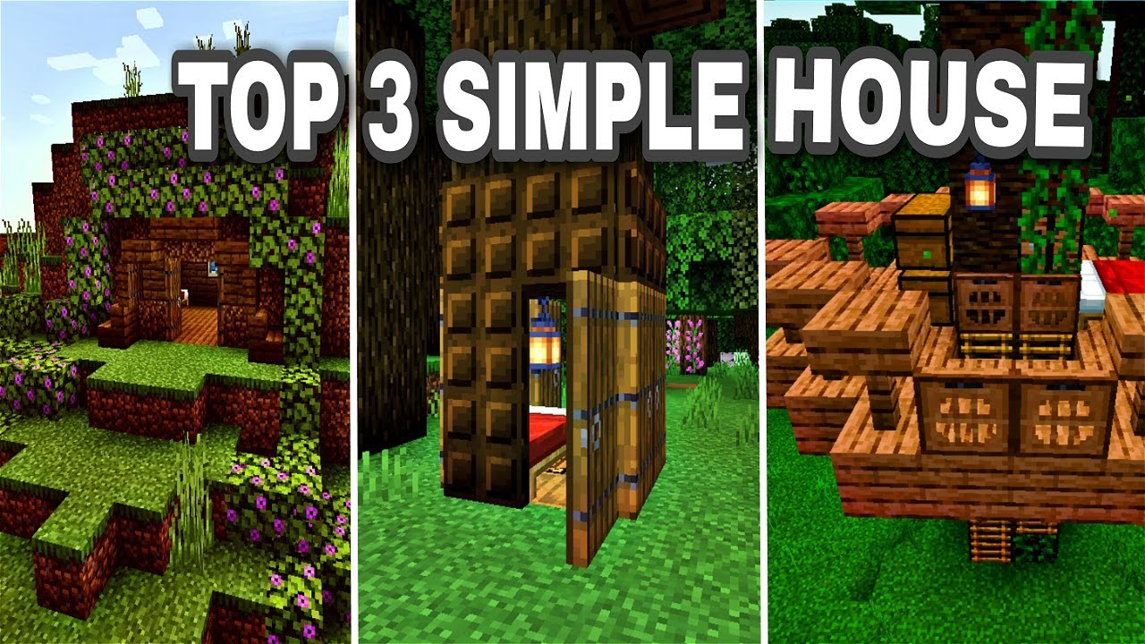3 Simple house in minecraft - YouTube