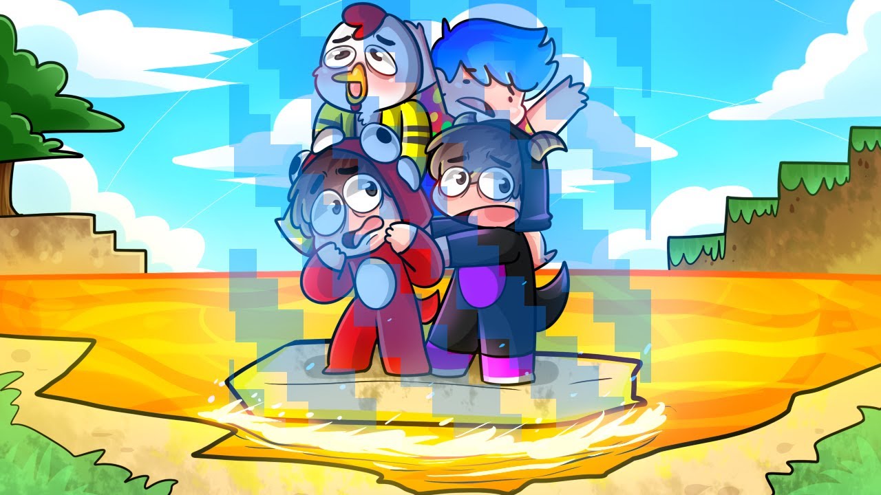 LOS COMPAS SOBREVIVEN AL FIN DEL MUNDO 😱💥 MINECRAFT CON TIMBA, RAPTOR Y ...